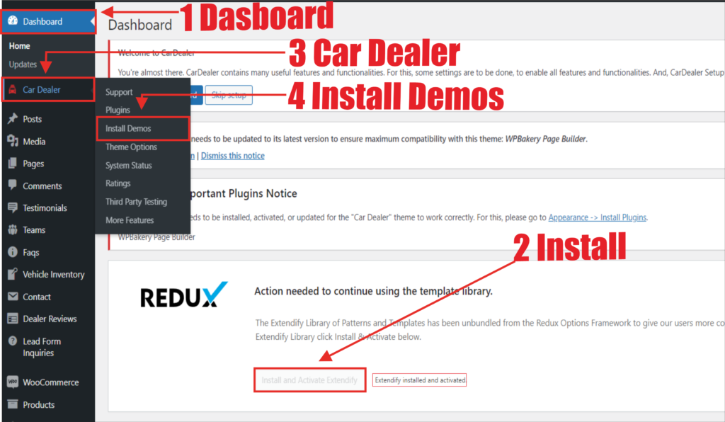 Tutorial install theme Car Dealer